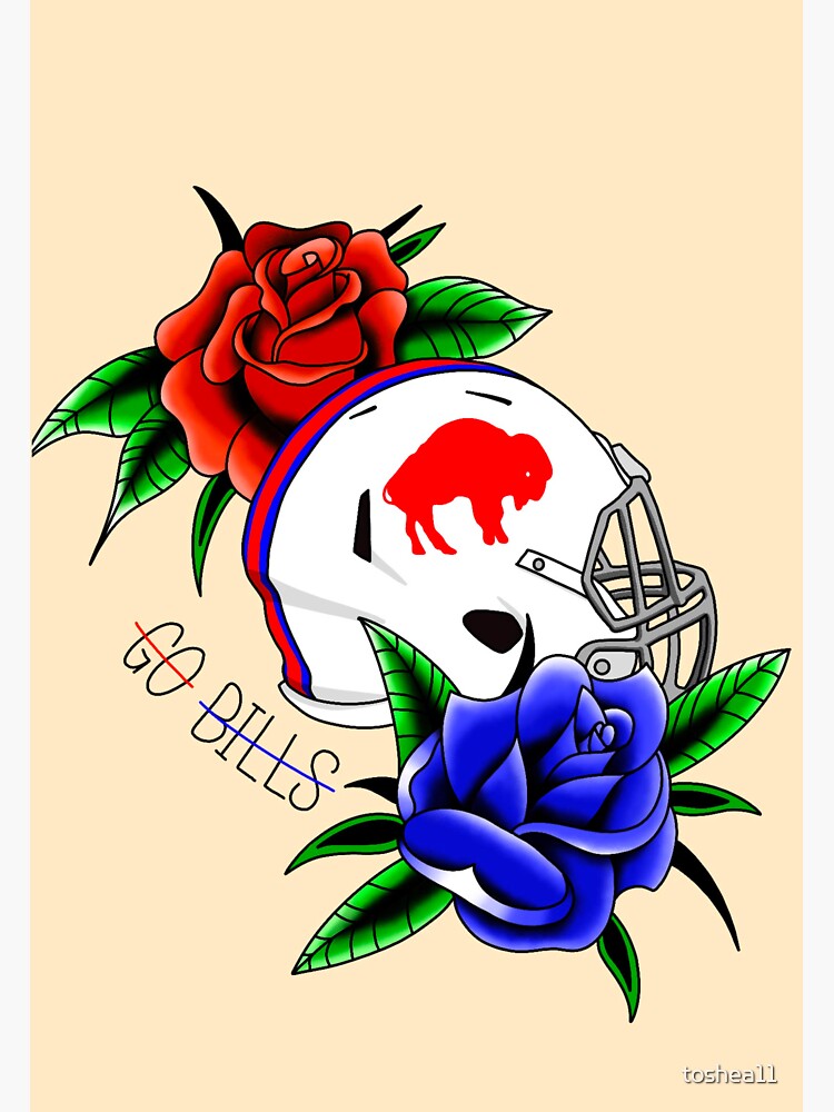"Go Bills Tattoo" Sticker for Sale by toshea11 | Redbubble