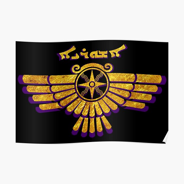 "Assyrian Ashuraya Flag Assyria Empire Ator Logo Ishtar Nishra" Poster ...