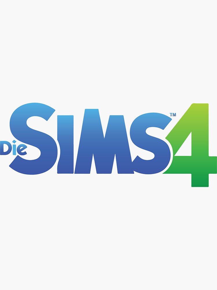 "The Sims4 Logo" Sticker for Sale by Dewanggaa | Redbubble