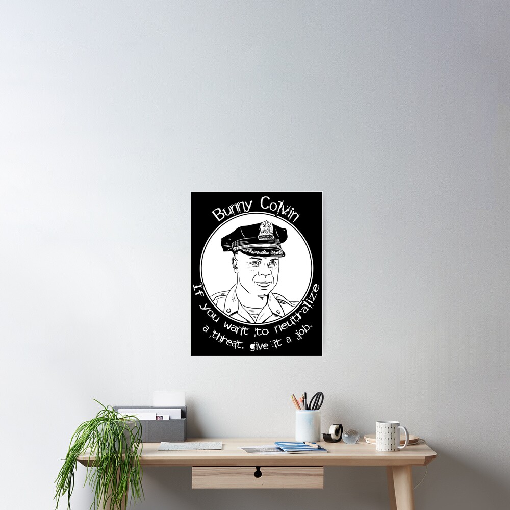 "Howard "Bunny" Colvin - The Wire" Poster by blacksnowcomics | Redbubble