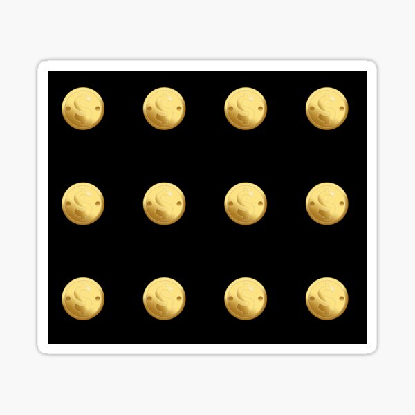 "Lucky coins" Sticker by Say-mour | Redbubble