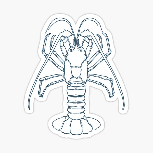 "Shellfish & Crustaceans - Lobster" Sticker for Sale by AudreyBirdy ...