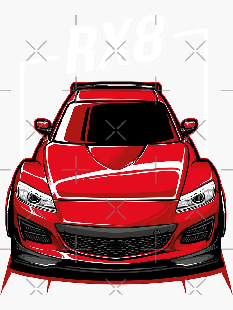 "Mazda RX8 Rotary RX-8" Sticker for Sale by JDMCAMP | Redbubble