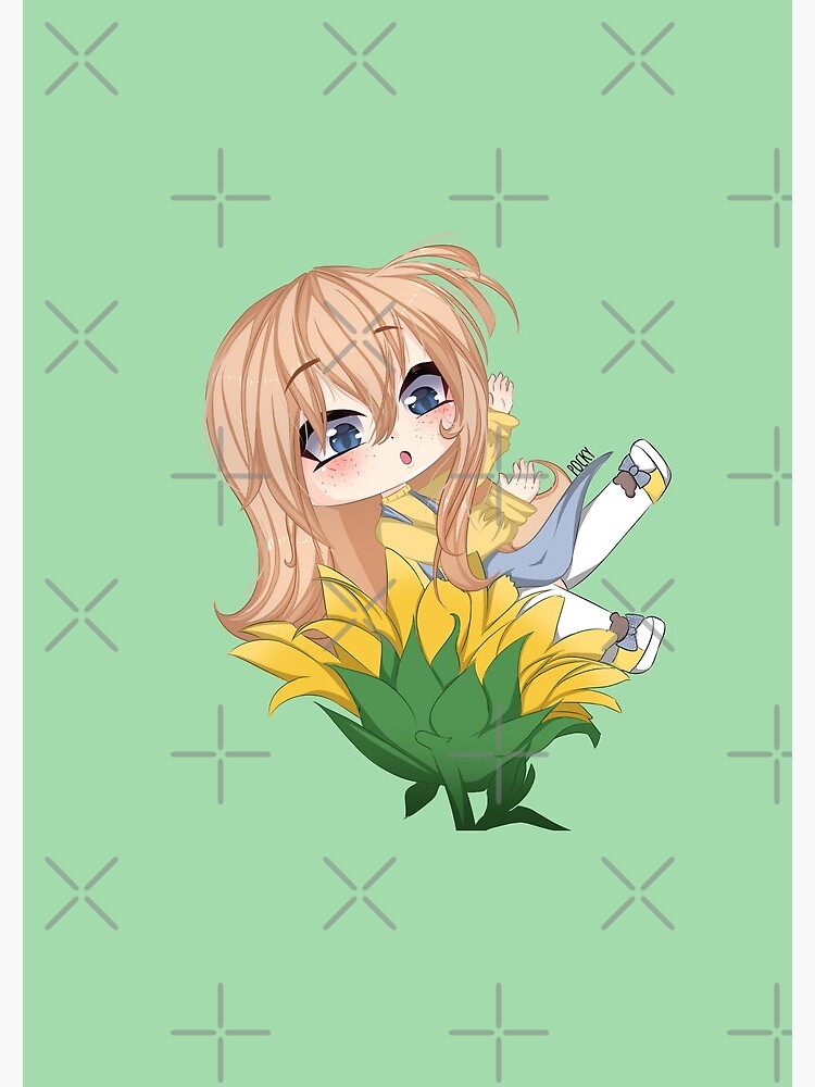 "Gacha Life Sunflower Girl" Spiral Notebook by pockyartstudio | Redbubble