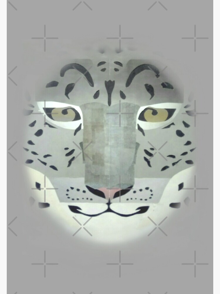 "Snow leopard collage face" Art Print by glowvim | Redbubble