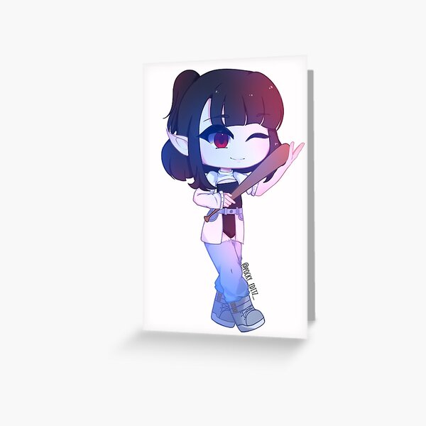 "Gacha Life - Gacha Girl with Baseball Bat" Greeting Card by ...