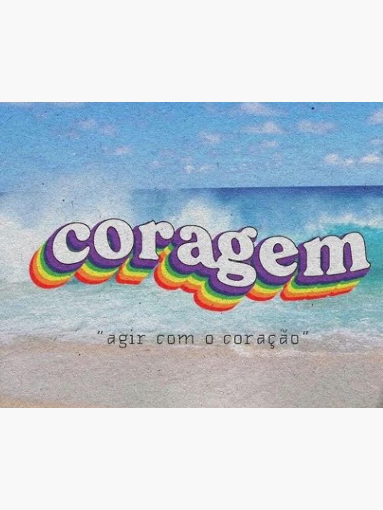 "Coragem!" Sticker for Sale by tofanin | Redbubble