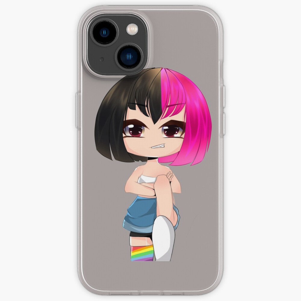 "Gacha Life - Gacha girl with black and hot pink hair style" iPhone ...