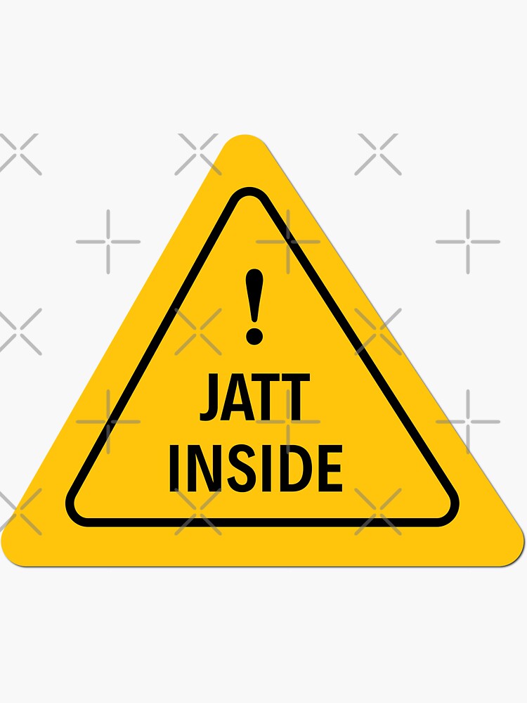 "Jatt Inside" Sticker for Sale by ArtRiver | Redbubble