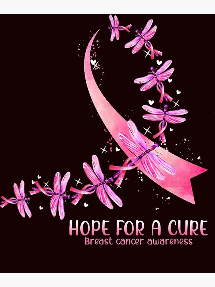 "reast Cancer Dragonfly Ribbon" Poster for Sale by sudotienganh | Redbubble