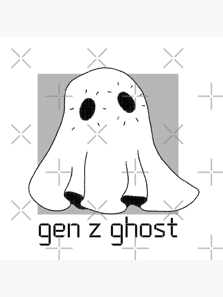"gen z ghost" Poster for Sale by Pauli- | Redbubble