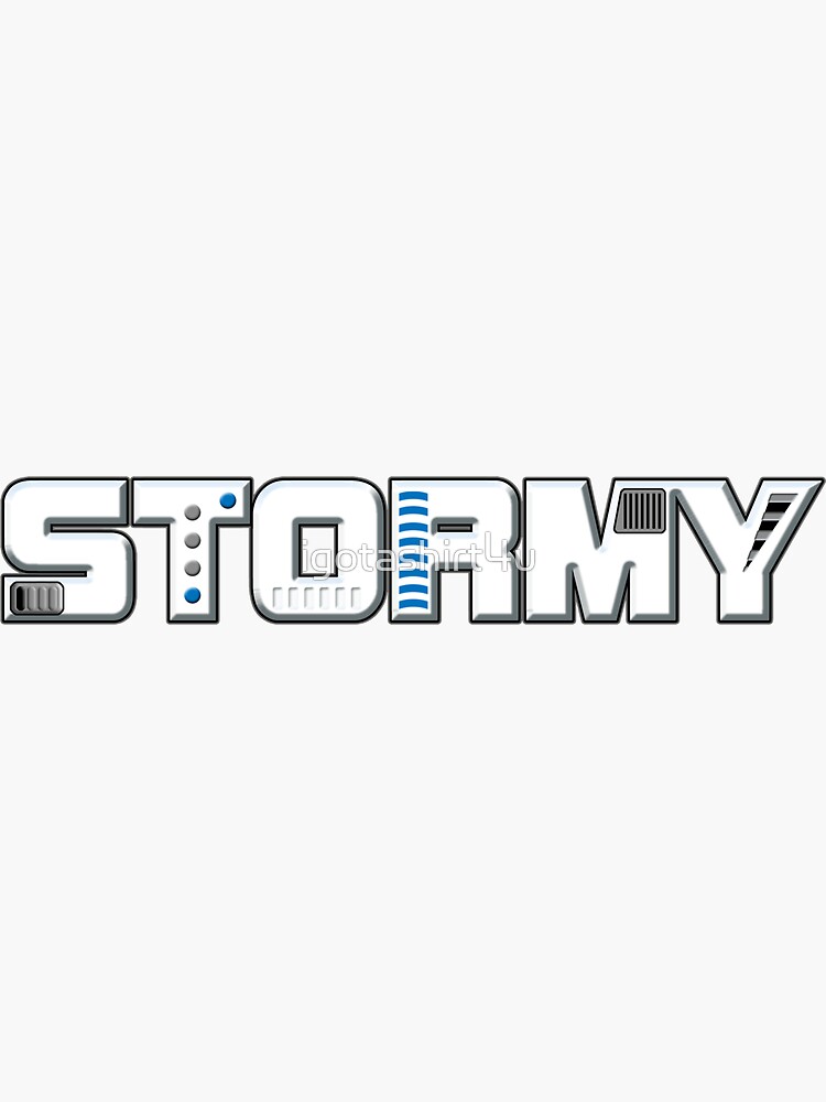 "STORMY" Sticker for Sale by igotashirt4u | Redbubble