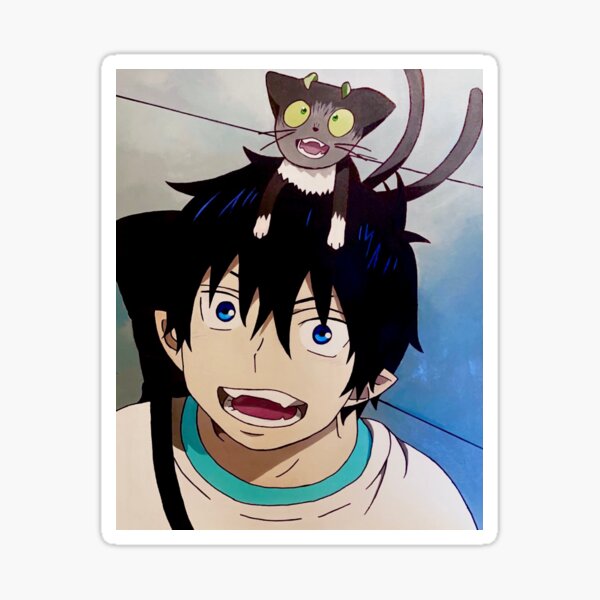"Blue Exorcist" Sticker for Sale by Verymediocreart | Redbubble