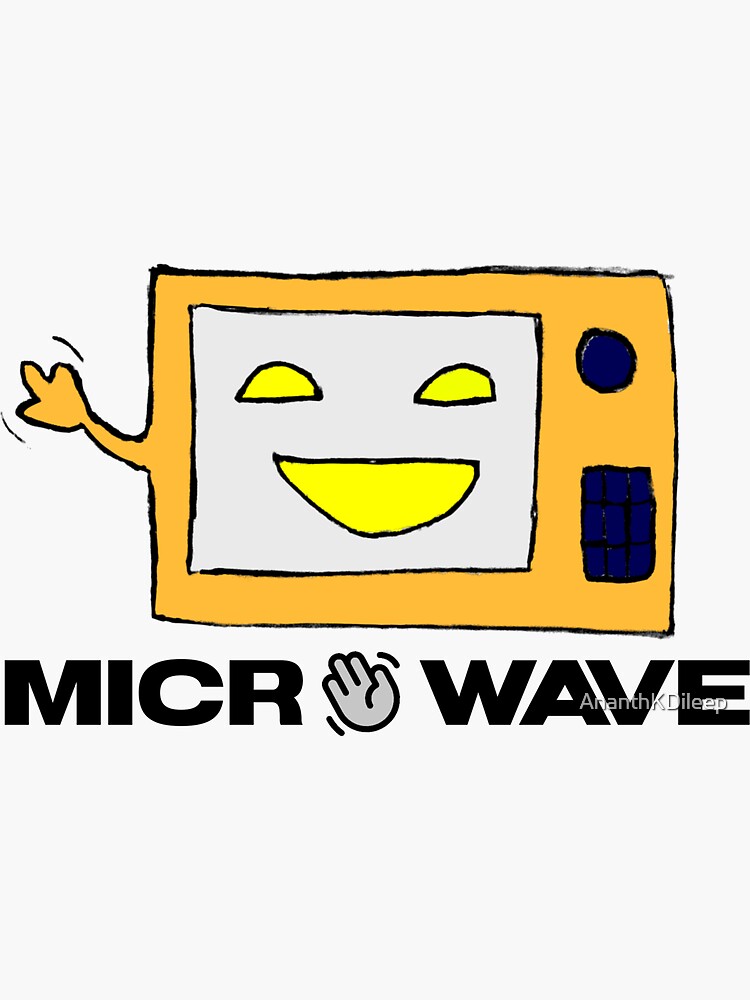 "Funny cooking jokes - Cute Cartoon microwave waving -funny-microwave ...