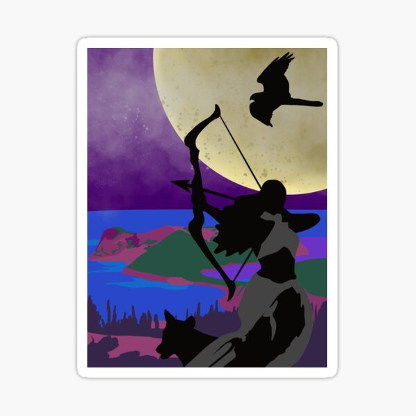 "Artemis" Sticker for Sale by kenpachipip | Redbubble