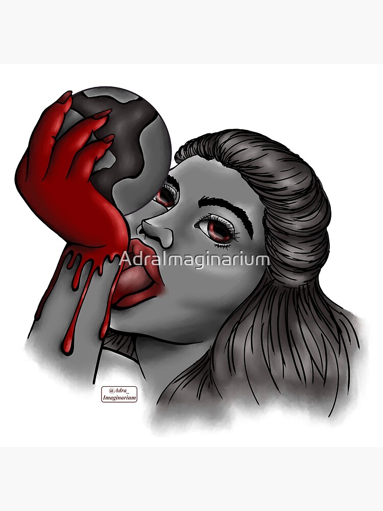 "Bleeding Red" Poster by AdraImaginarium | Redbubble