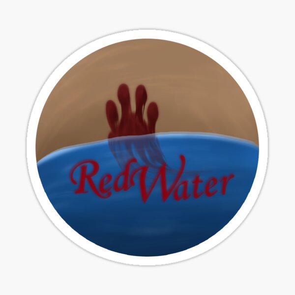 "Red Water - Logo" Sticker for Sale by SkyAnimator | Redbubble