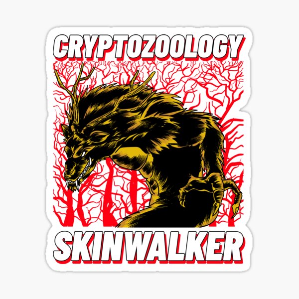 "Cryptozoologist Skinwalker" Sticker for Sale by MetaVerseGalaxy ...