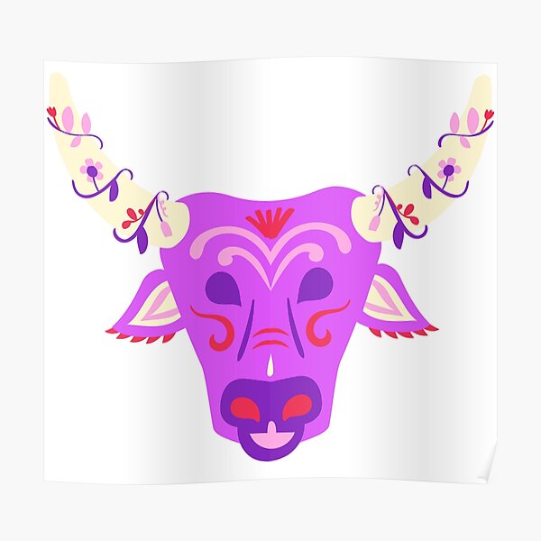 "Bull Head " Poster for Sale by ArtPlass | Redbubble