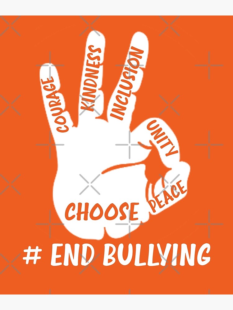 "Unity Day Orange Kids 2021 Anti Bullying Love Sign Language" Poster ...