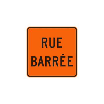"Rue barree montreal street sign" Sticker for Sale by AquosaLuna ...