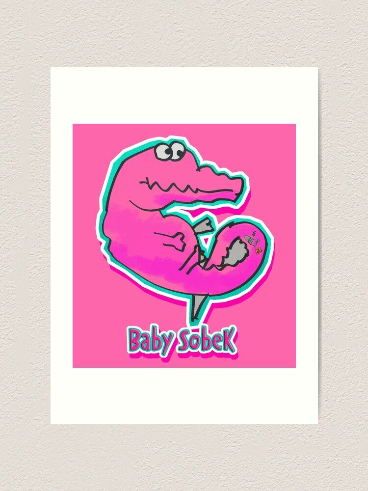 "Baby Sobek - Crocodile Egyptian God Sobek (drawing by AliceCCI) " Art ...