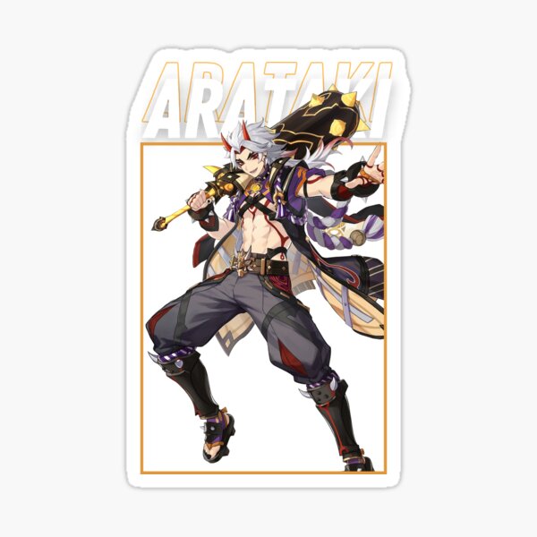 "Genshin Impact Arataki Itto" Sticker for Sale by Omagatoki | Redbubble