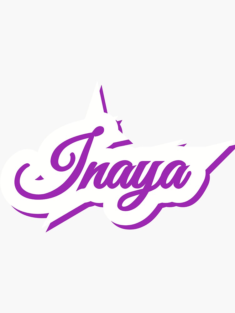 "My Name is Inaya" Sticker for Sale by Aliibnouhassan | Redbubble