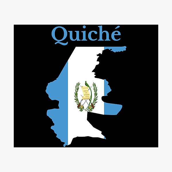 Lámina fotográfica «Mapa del Departamento del Departamento de Quiché ...