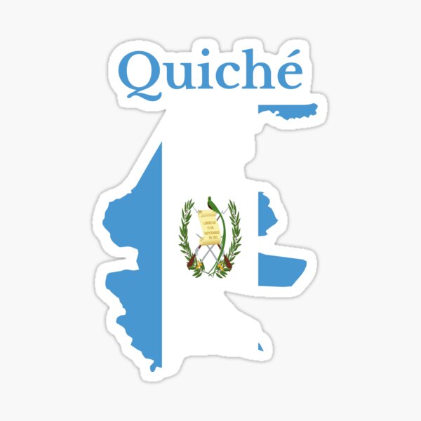 "Quiche Department Department Map, Guatemala" Sticker for Sale by ...