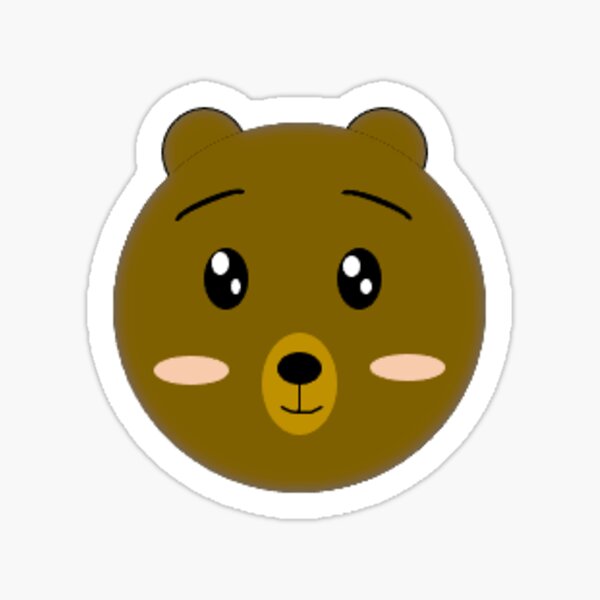 "Solomon The Friendly Bear" Sticker for Sale by ColinsPopUpShop | Redbubble