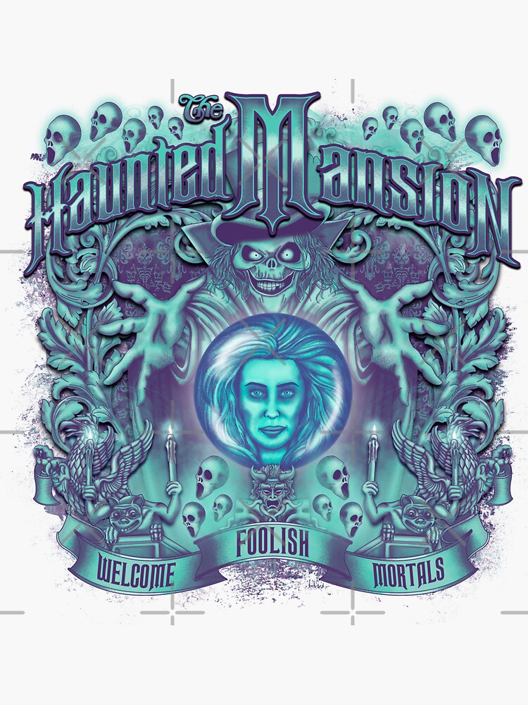 "Haunted Mansion ornate design" Sticker for Sale by 10thLegionShop ...