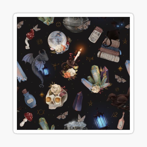 "Unique and Mysterious Witchcraft Magic Symbols" Sticker for Sale by ...