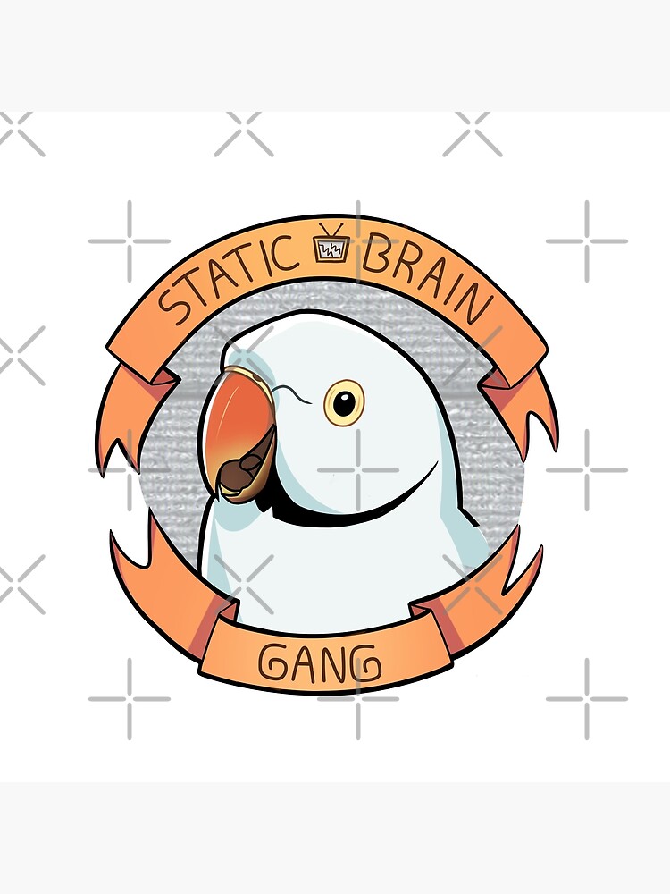 "Static brain" Poster for Sale by ThiccFlock | Redbubble