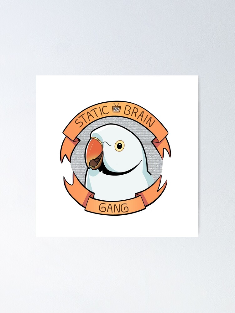 "Static brain" Poster for Sale by ThiccFlock | Redbubble