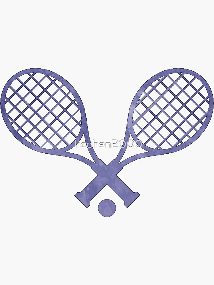 "Tennis Racket Purple" Sticker for Sale by hcohen2000 | Redbubble