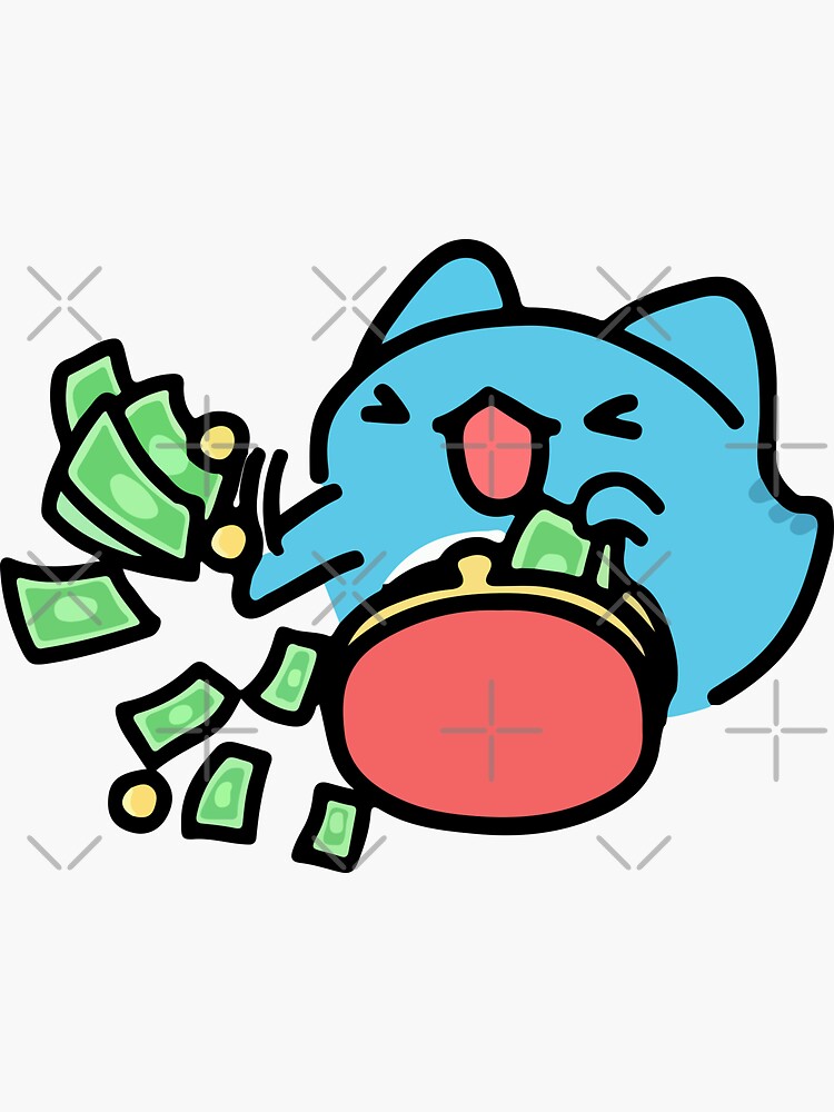 "Comic Cat | Bugcat Capoo | bug cat" Sticker for Sale by dev-ilyass ...