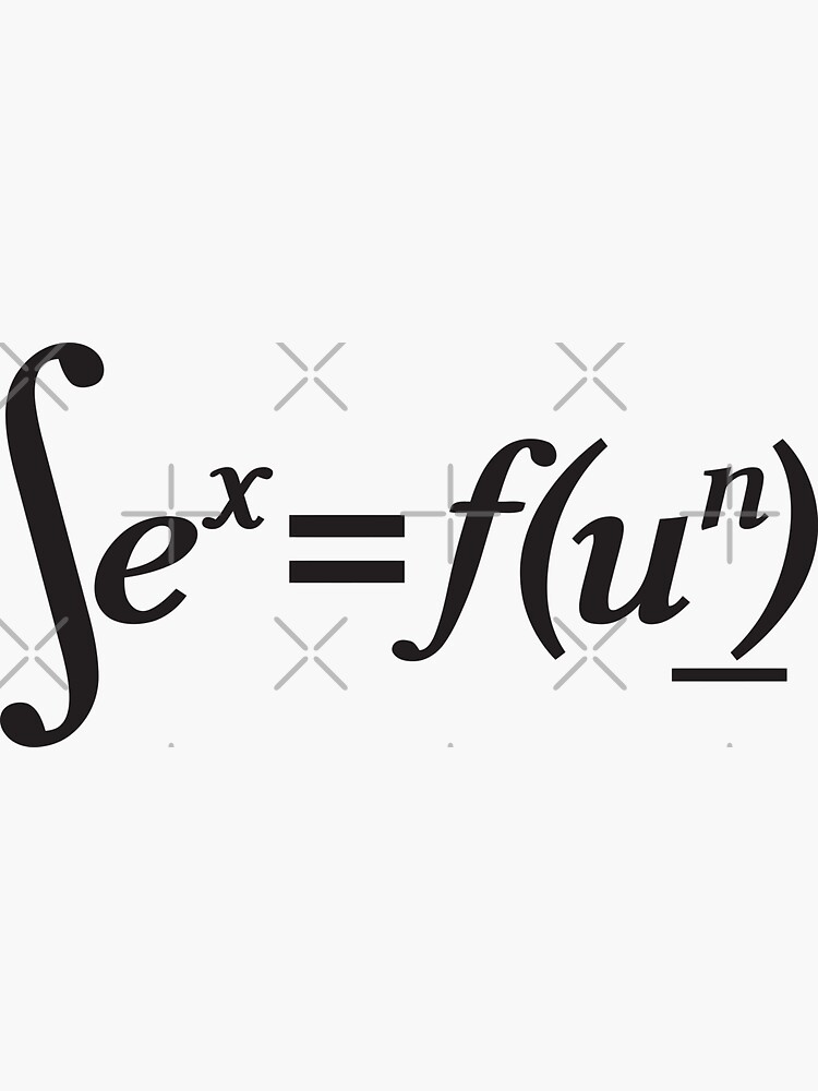 Sex Is Fun Maths Equation Variant Sticker For Sale By Purakushi Redbubble