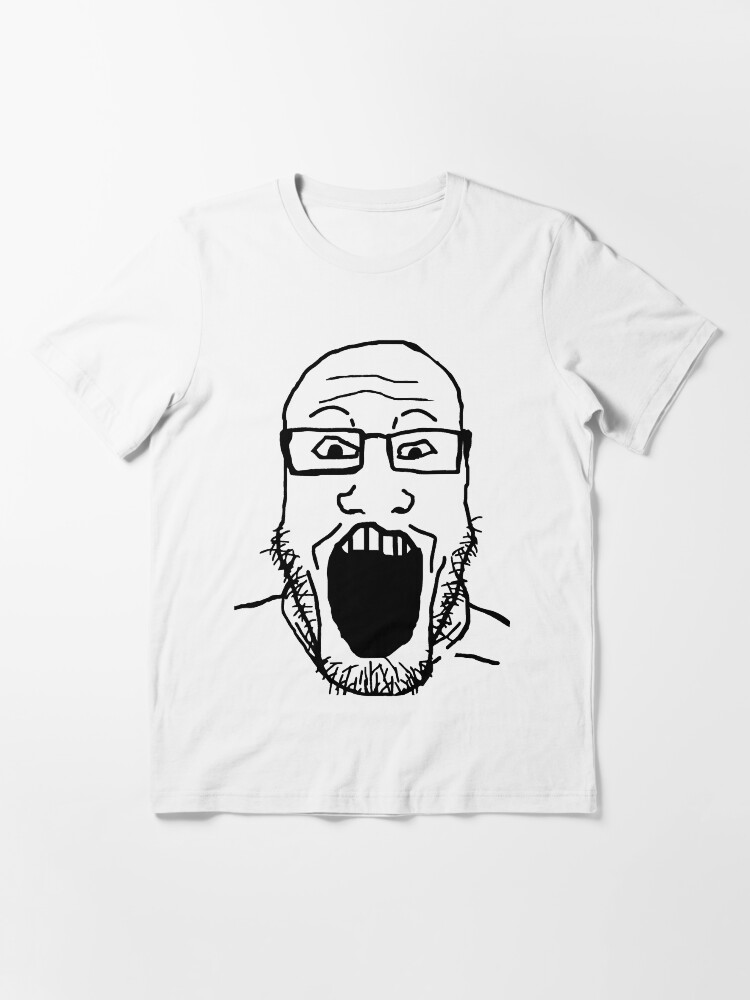 "Soyjak" T-shirt for Sale by MoldyDonutArt | Redbubble | soyjak t ...
