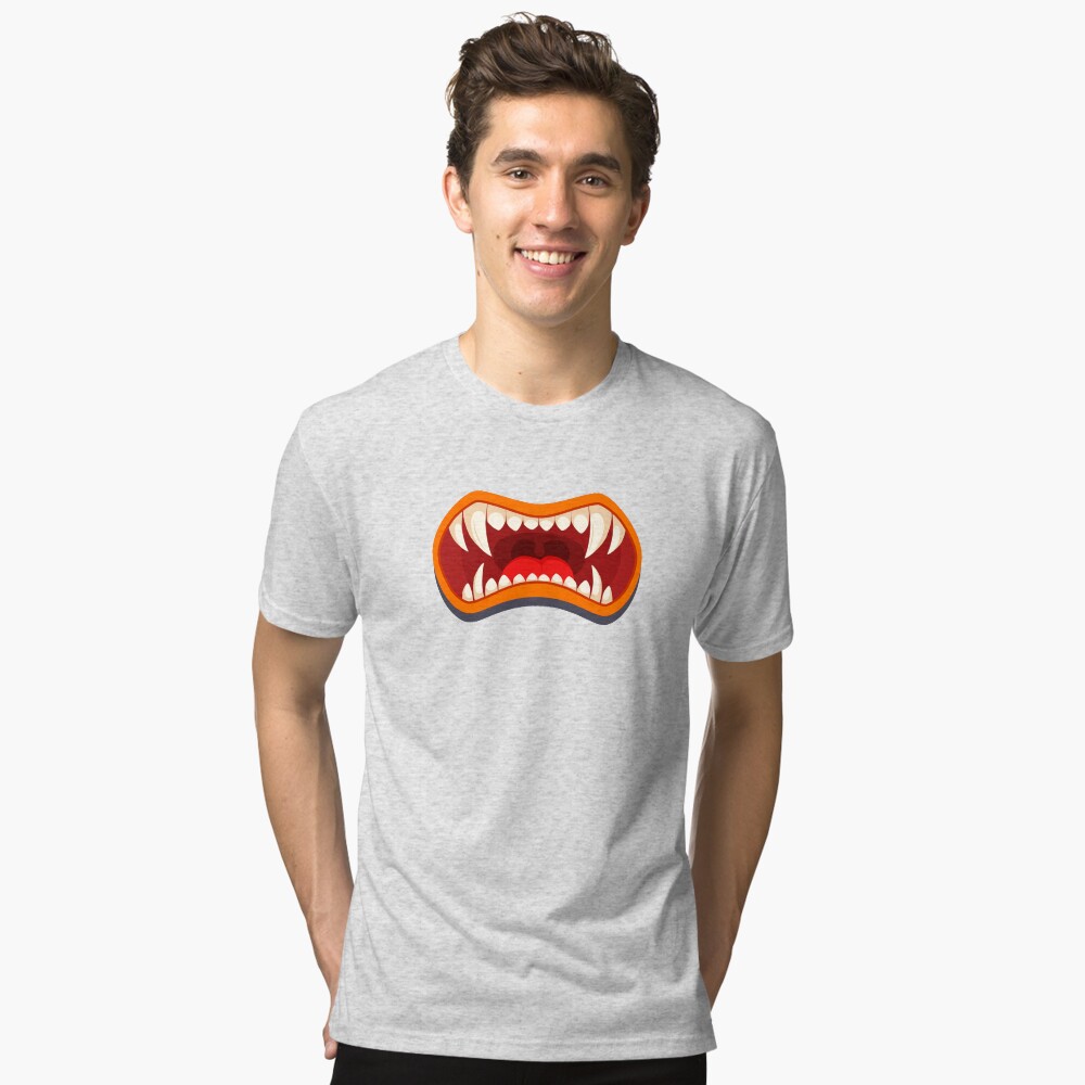 "Cartoon Monster Mouth" Sticker for Sale by Creepyhollow | Redbubble