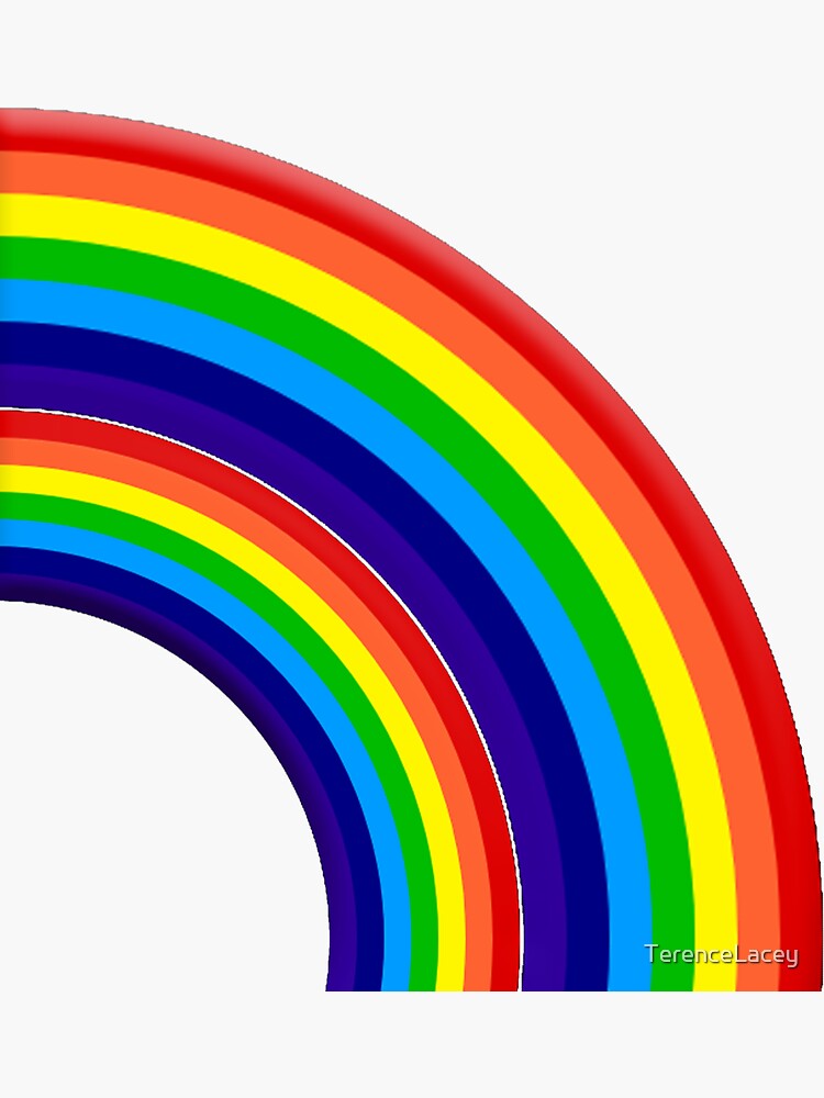 "Rainbow version no 4" Sticker for Sale by TerenceLacey | Redbubble