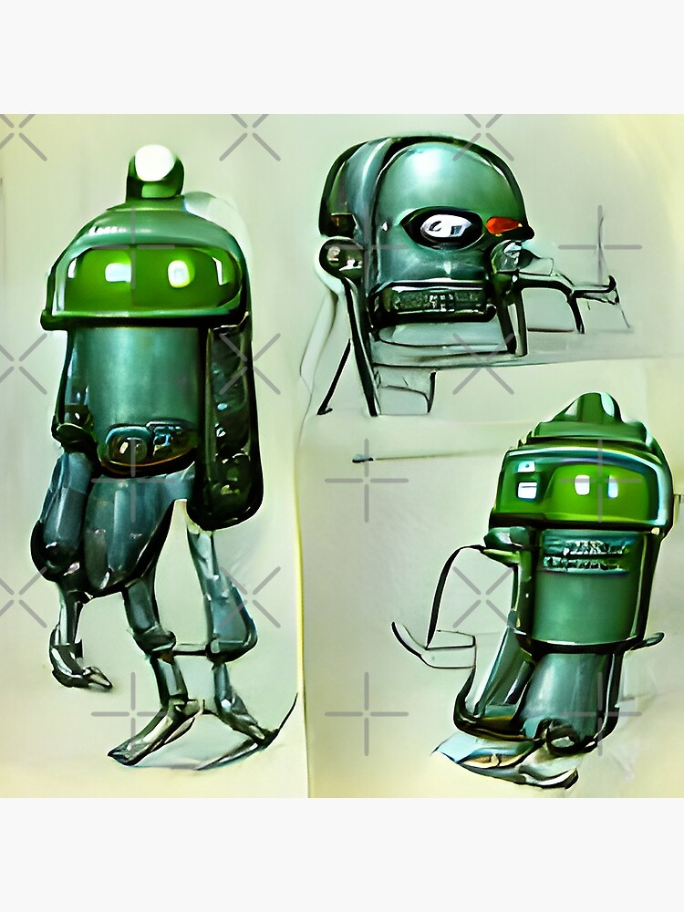"Classic Robots Concept Art" Poster by UnicornUSA | Redbubble