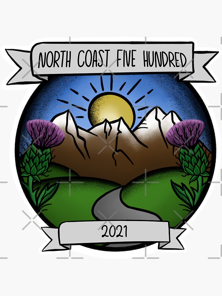 "NC500 Scotland 2021 - north coast 500 adventure awaits tattoo" Sticker ...