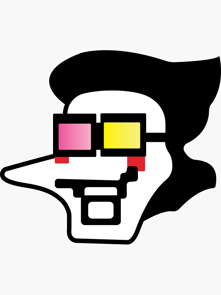 "Spamton Face - Deltarune sticker or Tee shirt design" Sticker for Sale ...