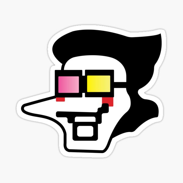 "Spamton Face - Deltarune sticker or Tee shirt design" Sticker for Sale ...