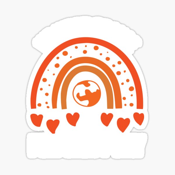 "Unity Day Orange Rainbow We Wear Orange For Unity Day" Sticker for ...