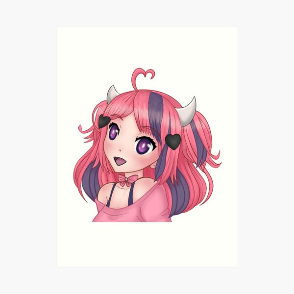 "Ironmouse - Design Vtuber" Art Print by ArtBubbel | Redbubble