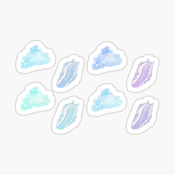 "Pastel Sea Slugs" Sticker for Sale by HavenAlethea | Redbubble