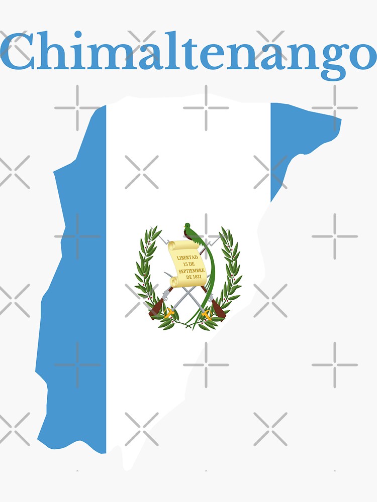 "Chimaltenango Department Map, Guatemala" Sticker for Sale by ...