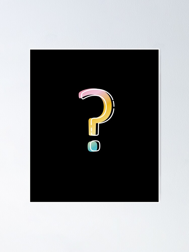 "Funny Mitski Mystery Question Mark" Poster for Sale by zettif | Redbubble
